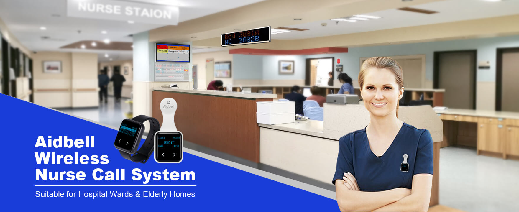Wireless Nurse Call System Manufacturer in China | Aidbell